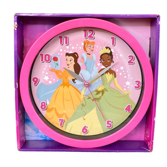Disney | Wall Decor | Disney Princess Tiana Cinderella Belle Pink Wall ...